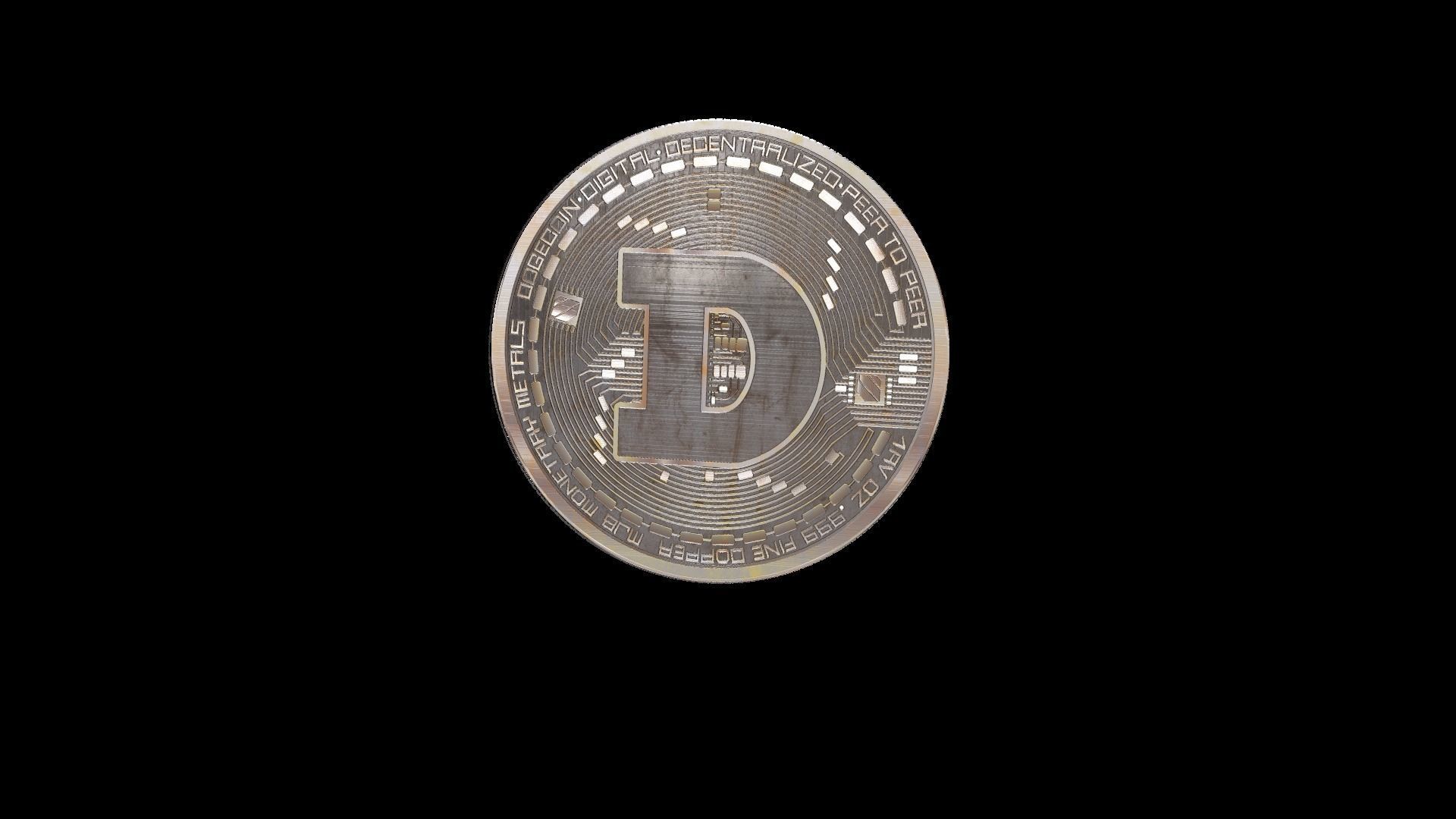 Dogecoin 3D model | CGTrader