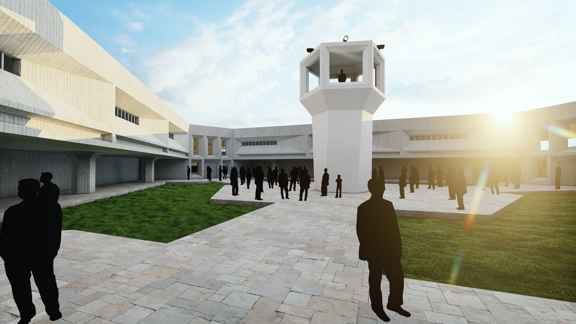 prison project 3D model animated | CGTrader