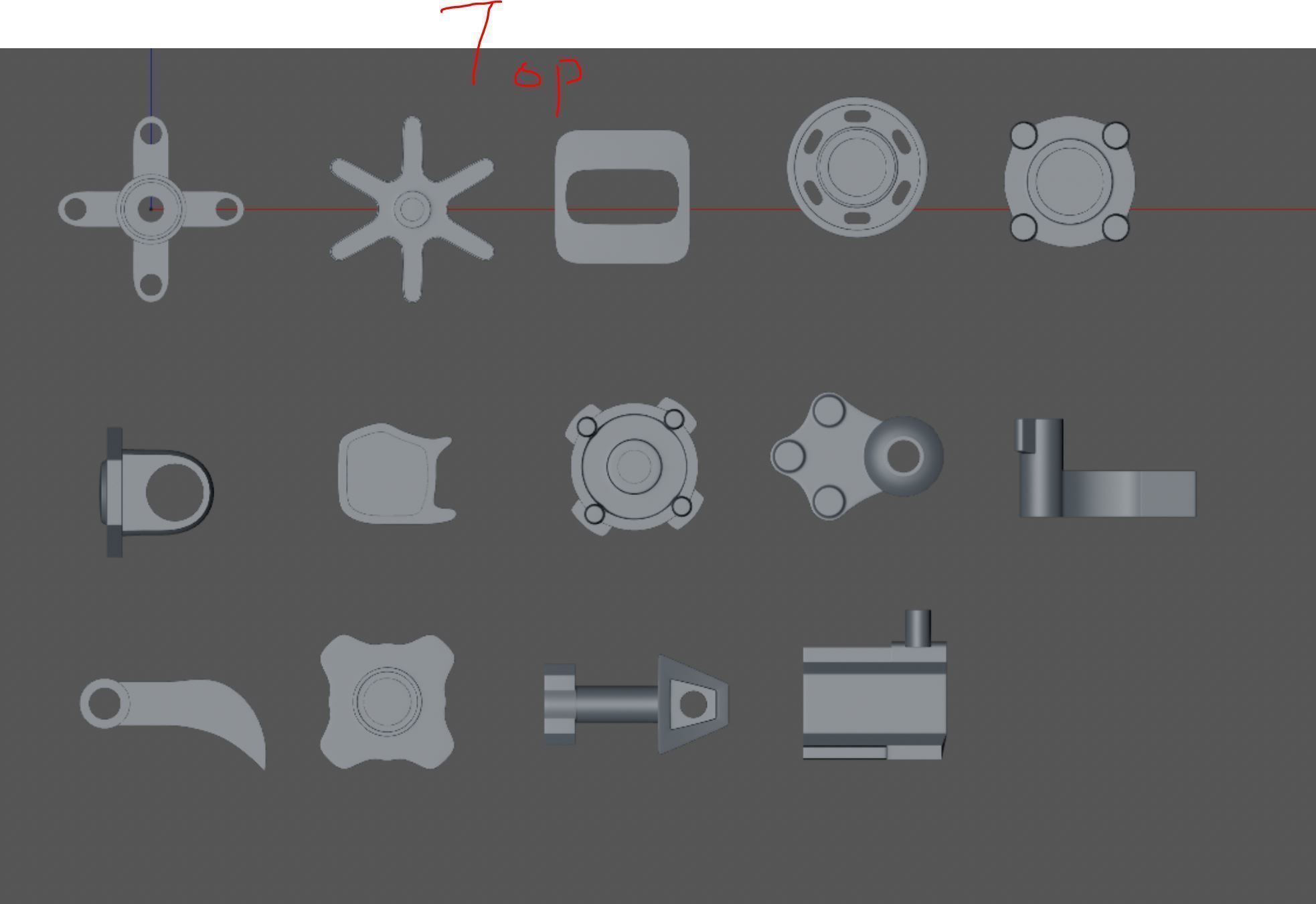Engineering mechanical hardware parts 3D model | CGTrader