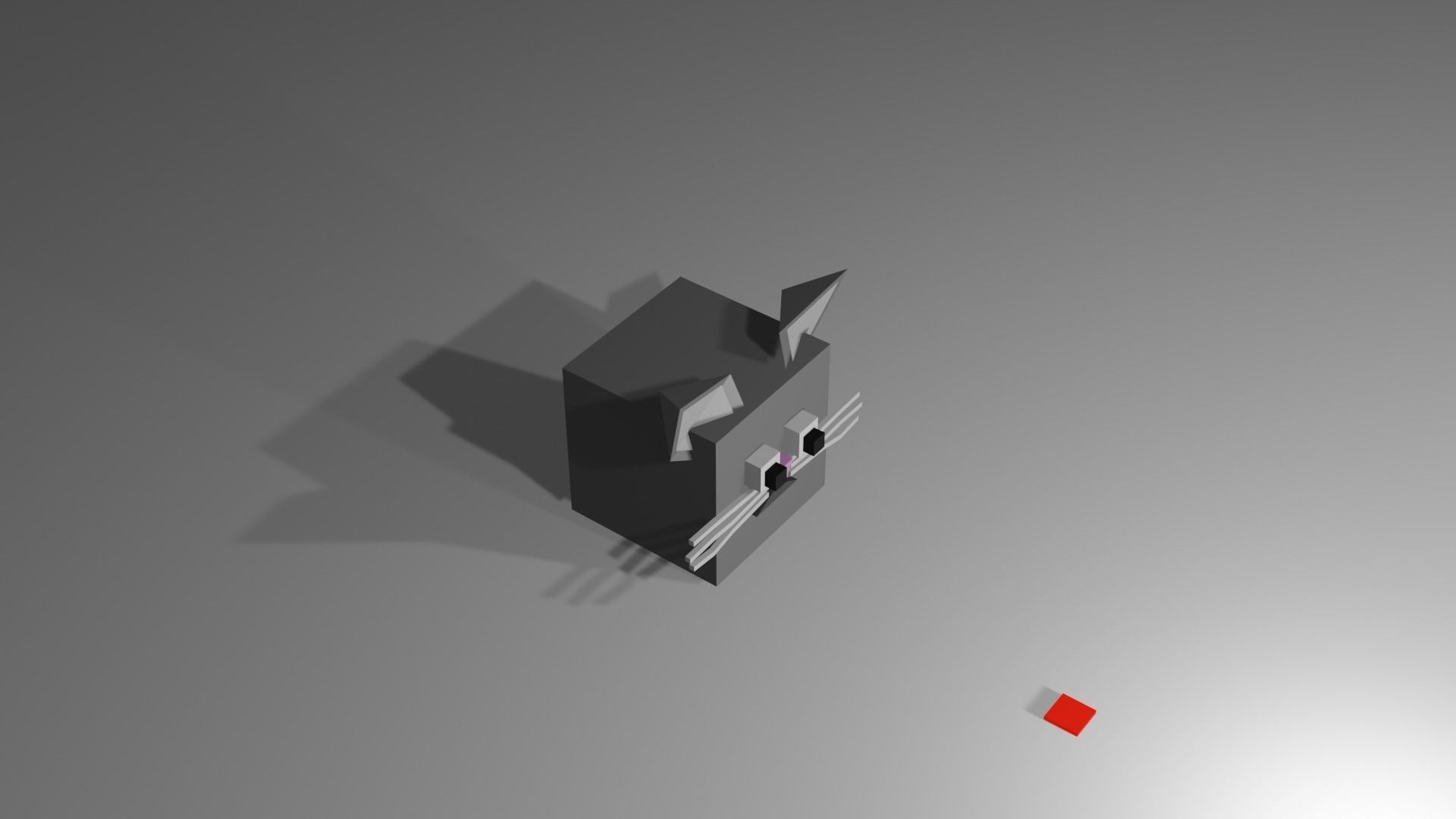 Cat Cube free 3D model | CGTrader