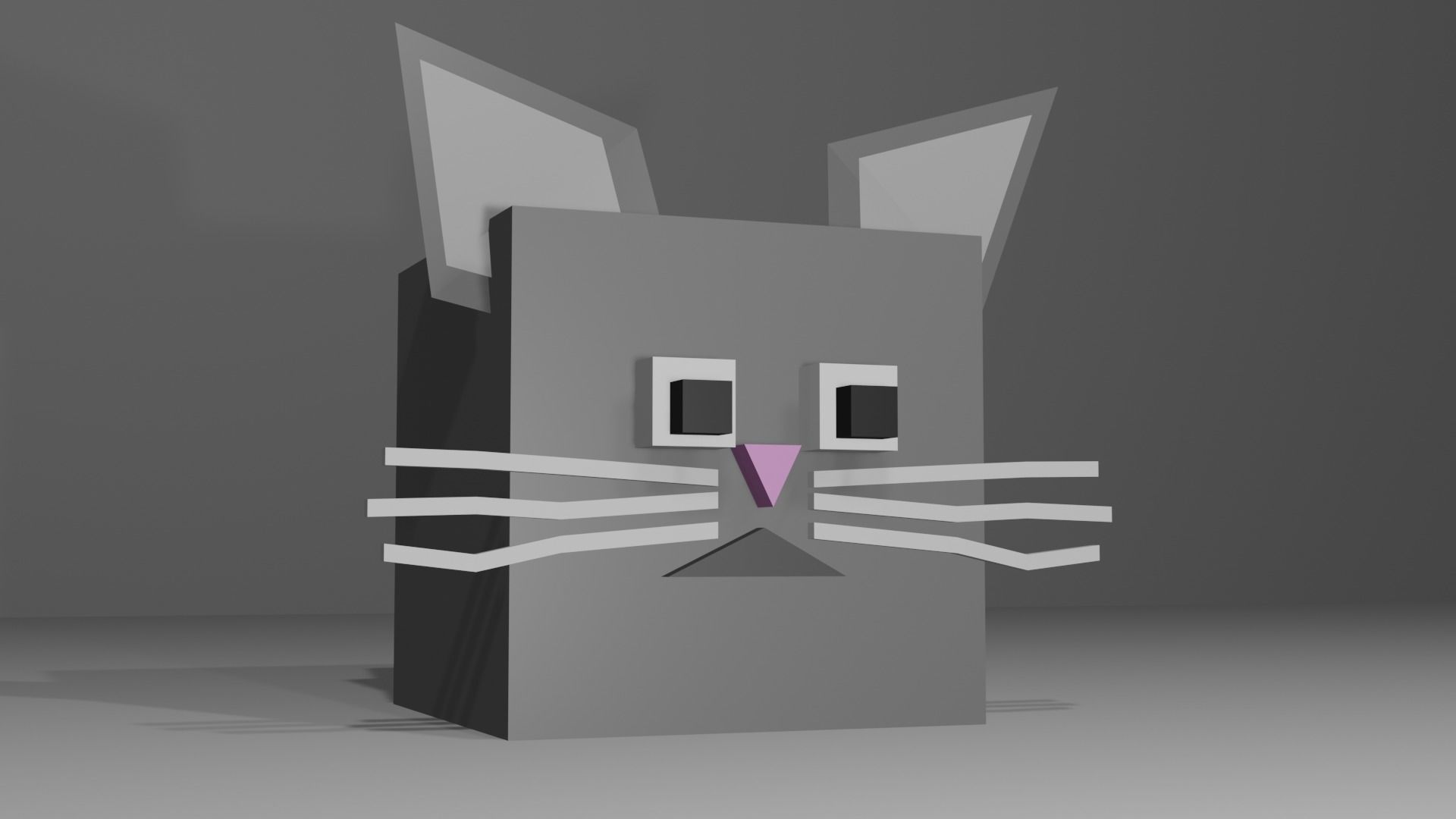 Cat Cube free 3D model | CGTrader
