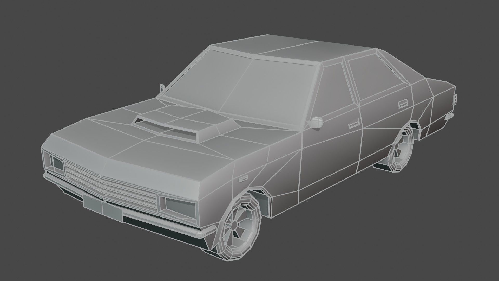 Muscle car 3D model | CGTrader