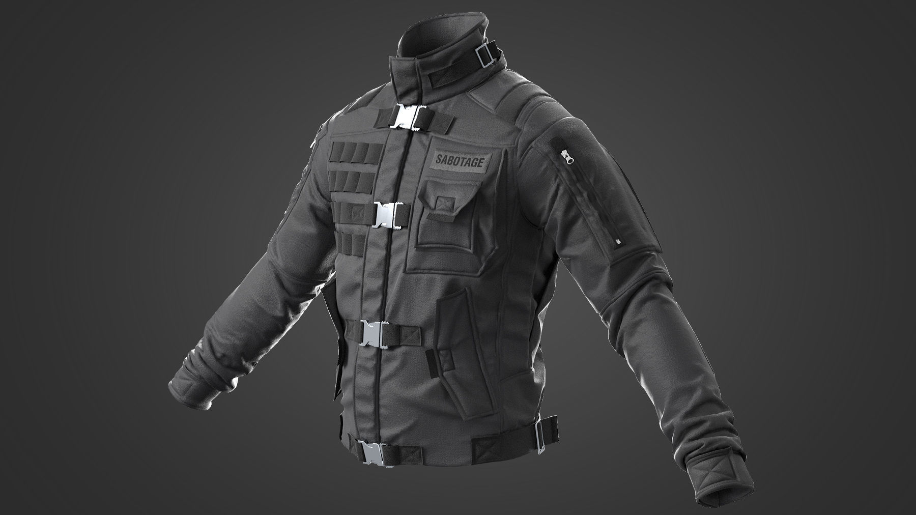 Military tactical jacket Uniform Soldier 3D model | CGTrader