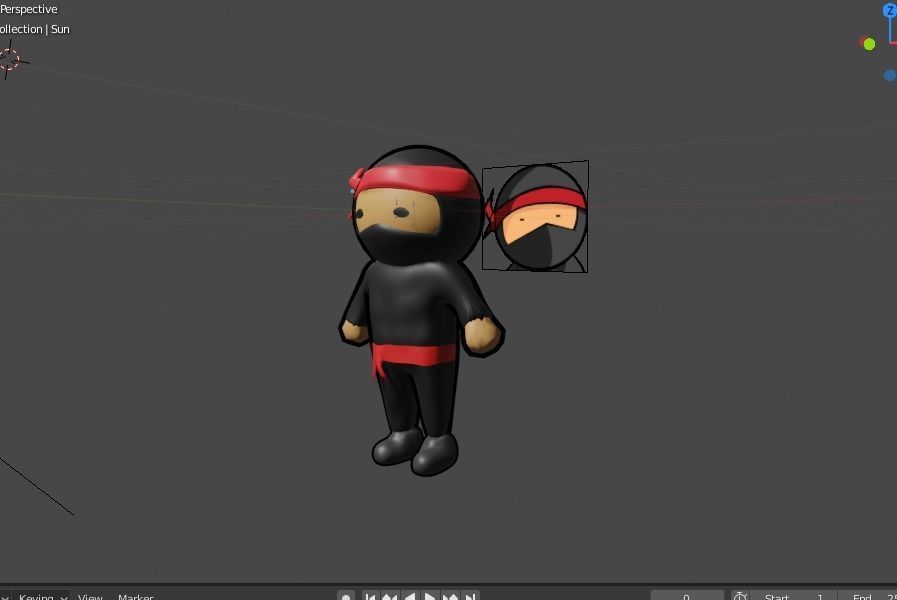 Ninja character 3D 3D model | CGTrader