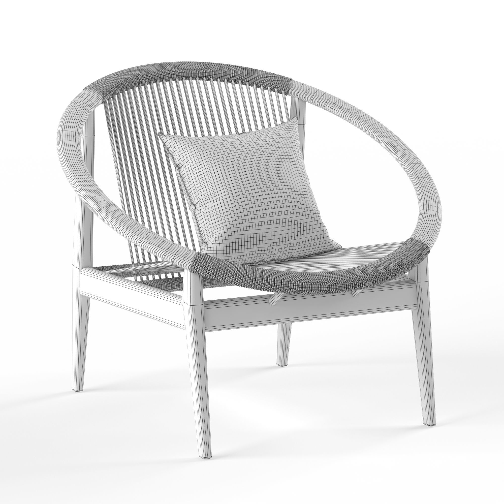 Frida lounge chair 3D model | CGTrader