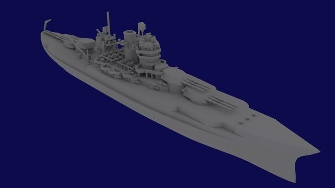 USS New Mexico BB-40 3D model 3D printable | CGTrader