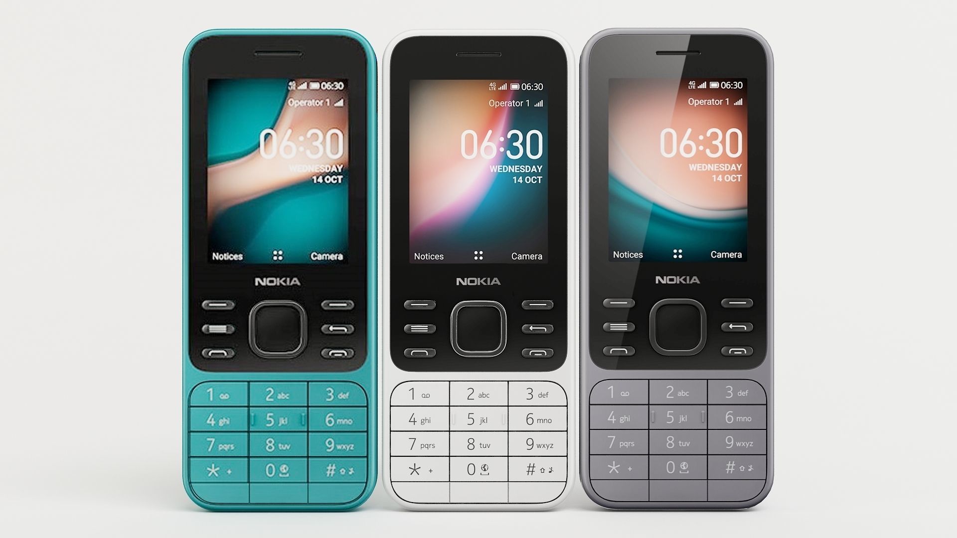 nokia 6300 all colours 3D model | CGTrader
