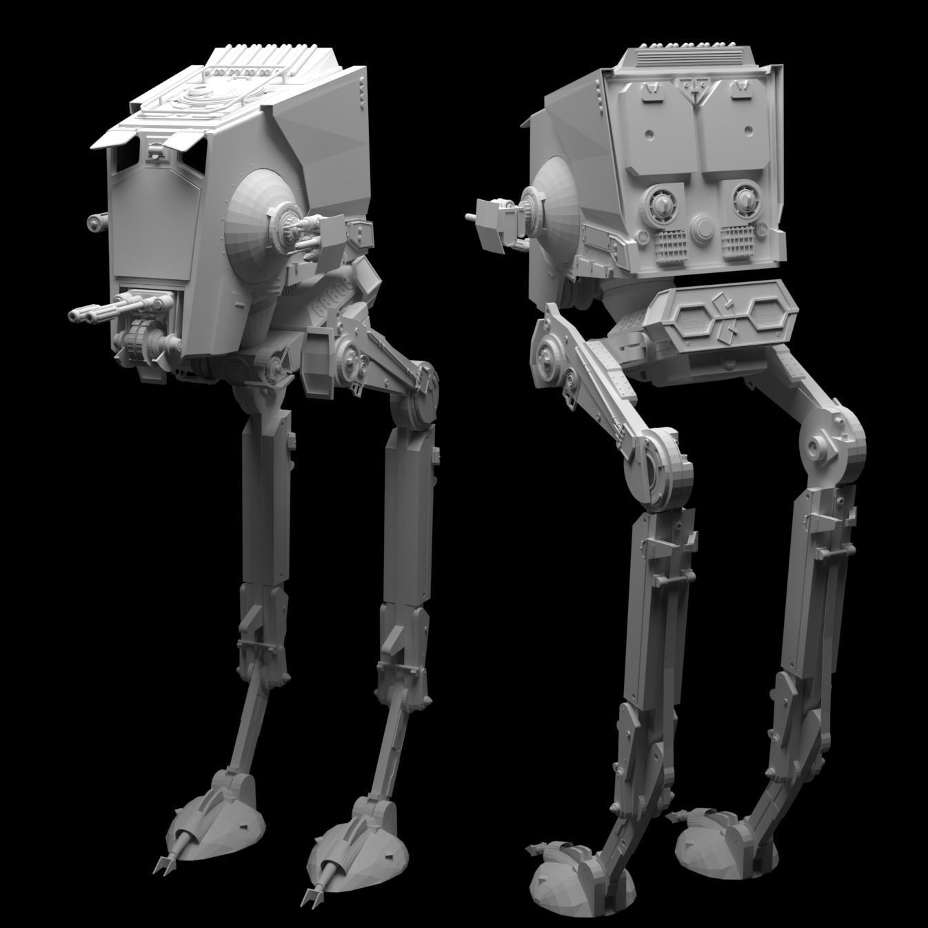 Star Wars AT-ST 3D model 3D model | CGTrader