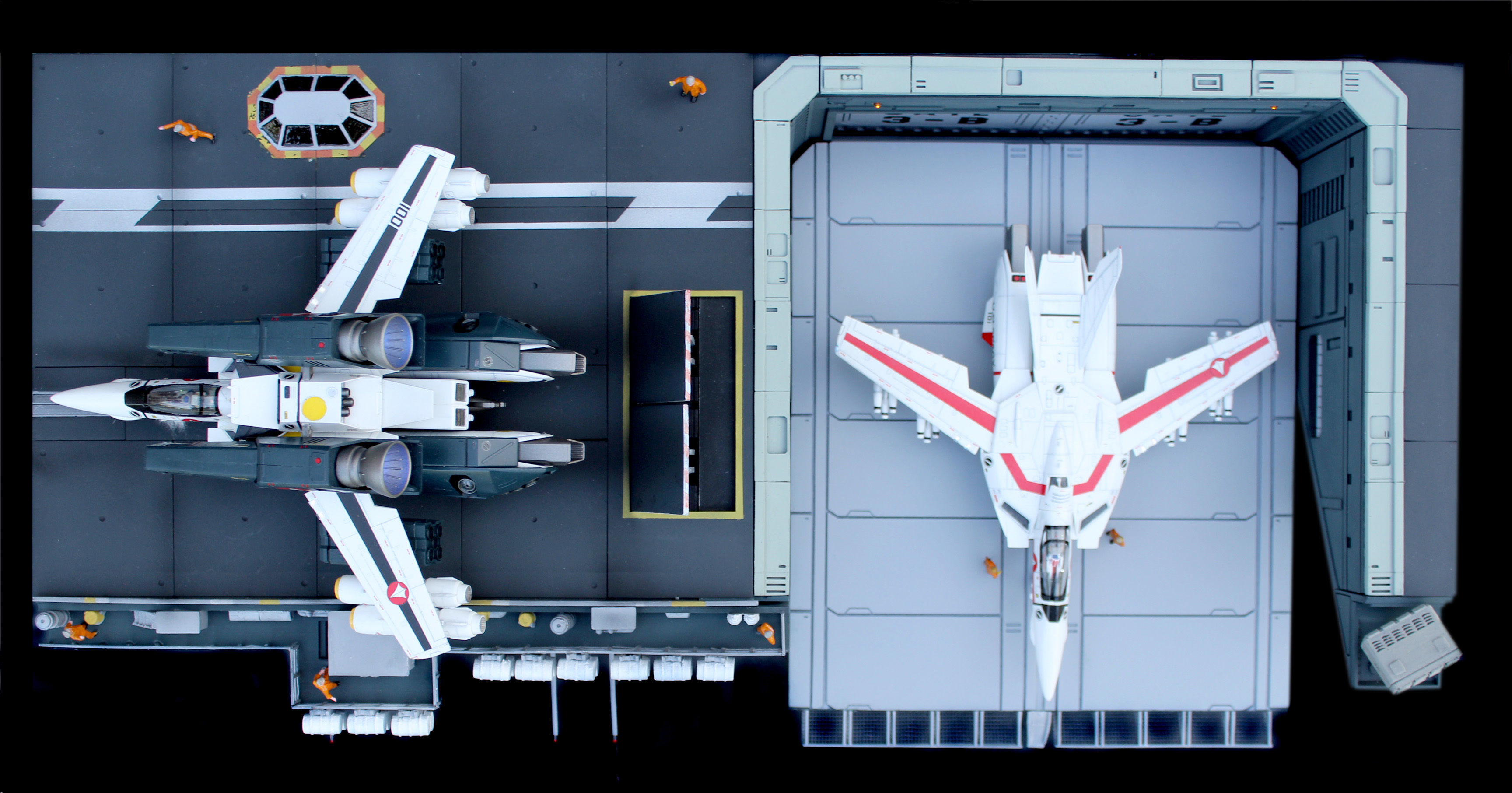 Set5 - Macross SDF1 Prometheus Hangar complete set 3D model 3D ...