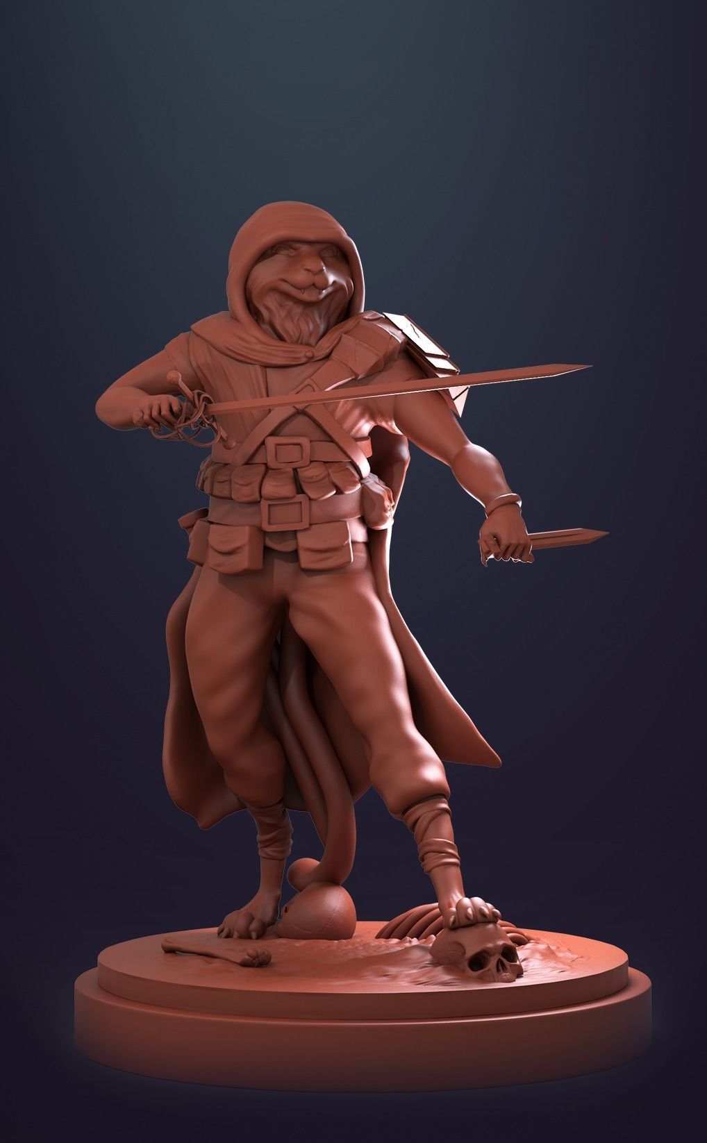 Miniatures for roleplay desktop games 3 miniatures STL files 3D model ...