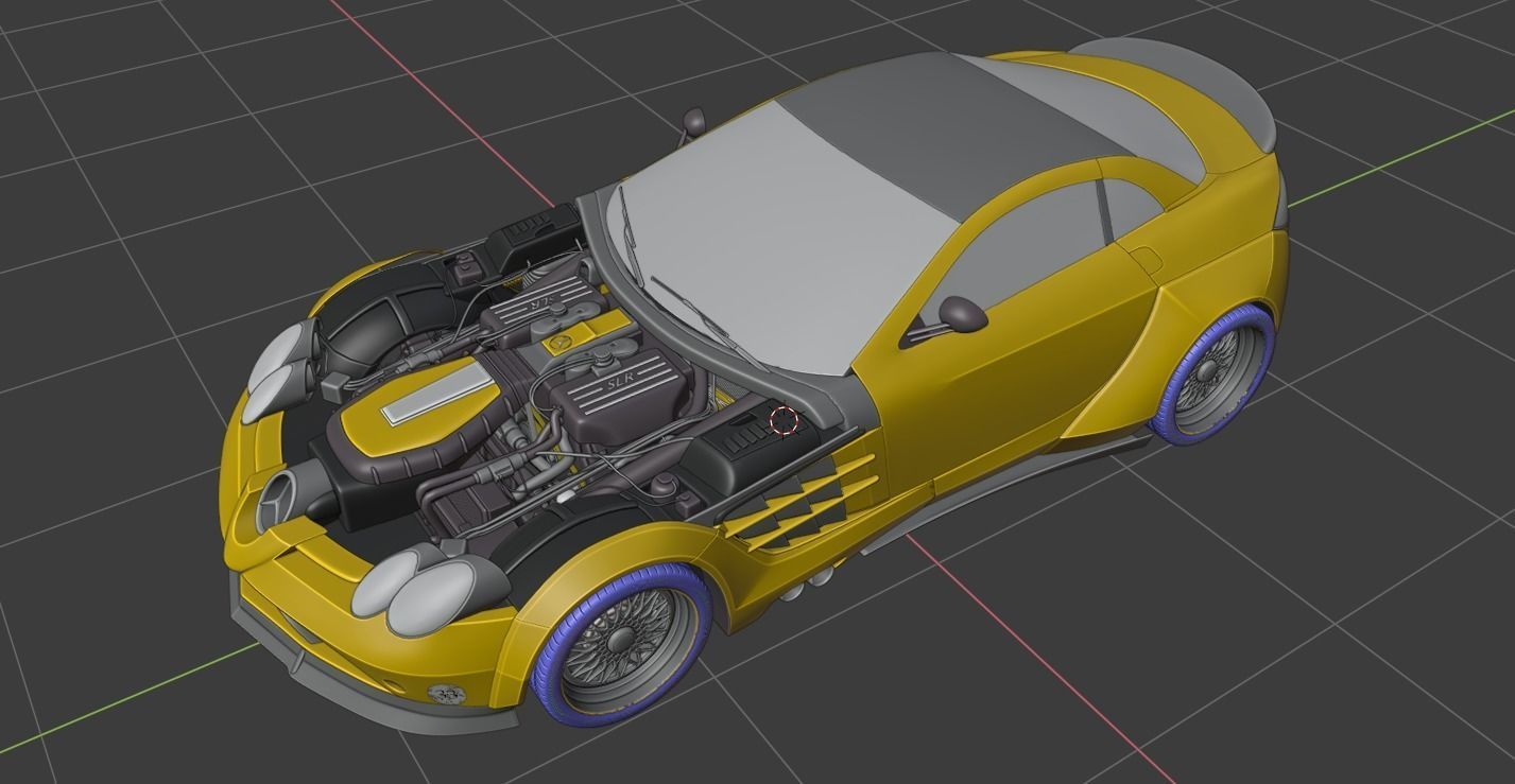 Mercedes SLR McLaren and body kit 3D model | CGTrader