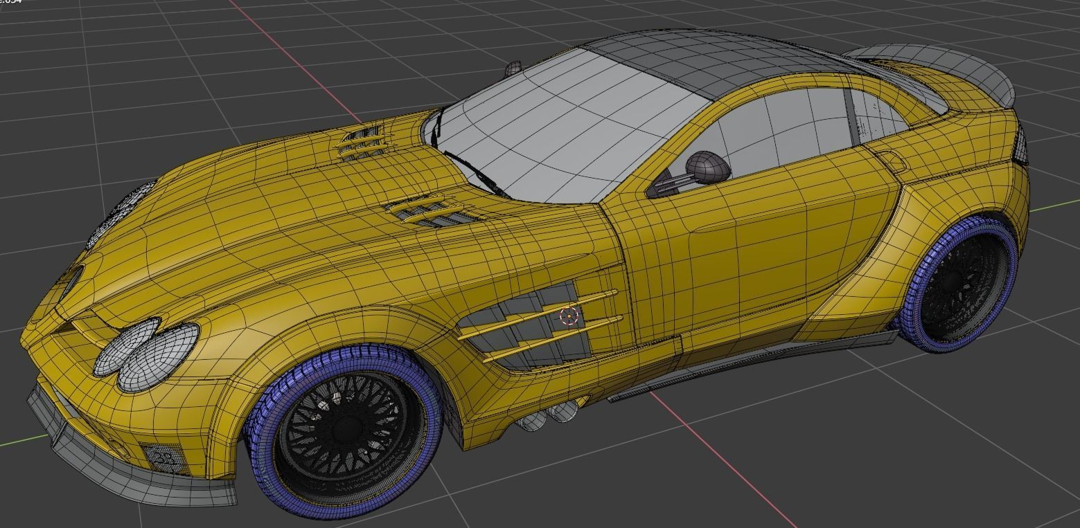 Mercedes SLR McLaren and body kit 3D model | CGTrader