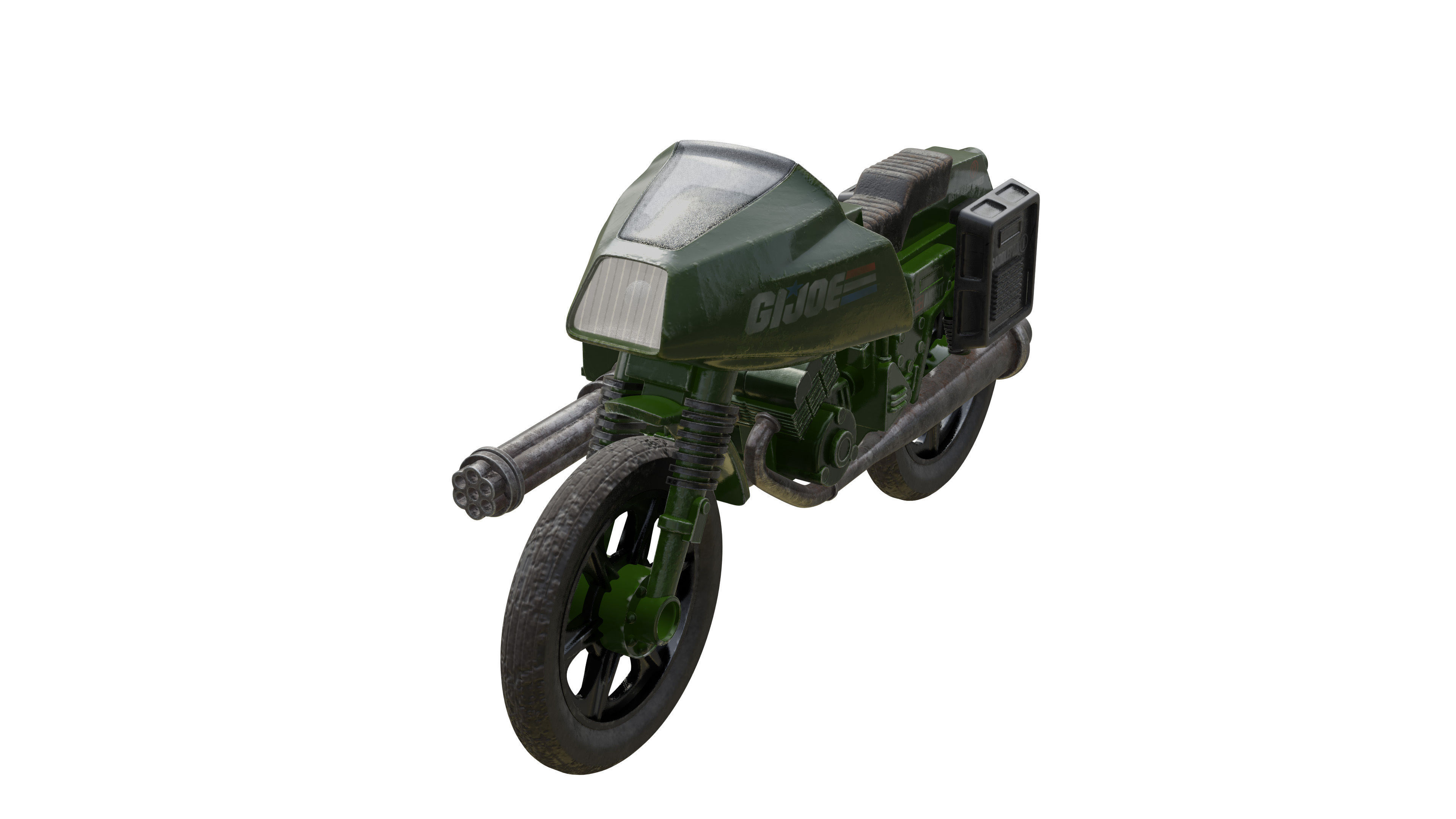 GI Joe RAM Motorcycle 3D model | CGTrader