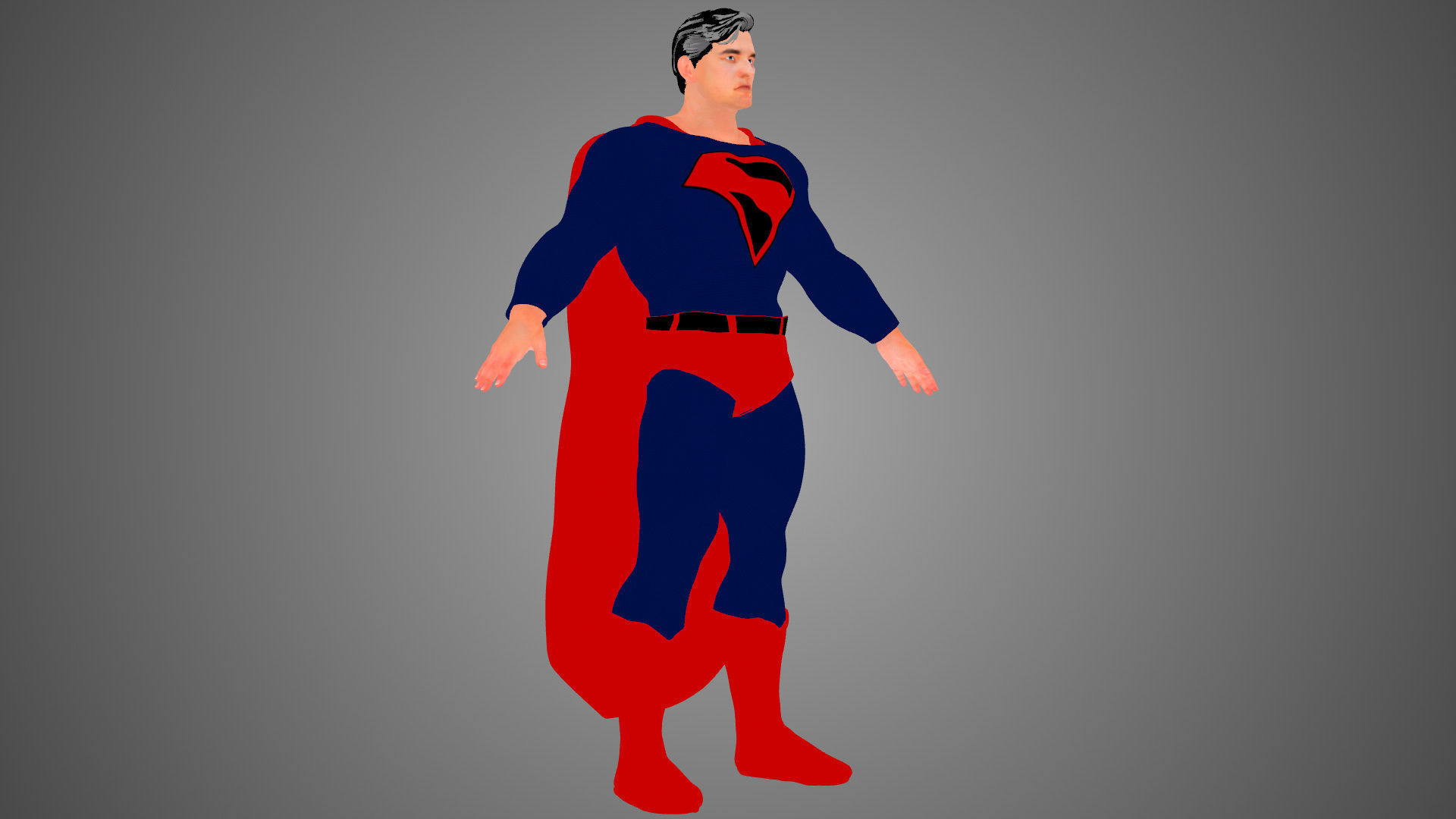 Superman - Kingdom Come 3D model rigged | CGTrader