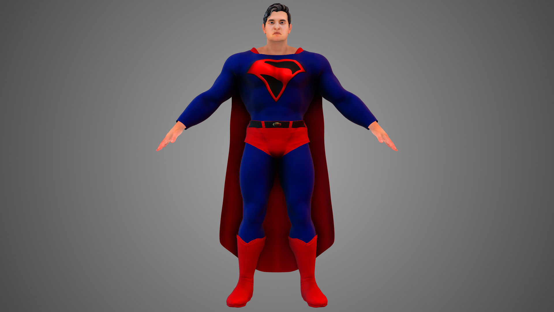 Superman - Kingdom Come 3D model rigged | CGTrader