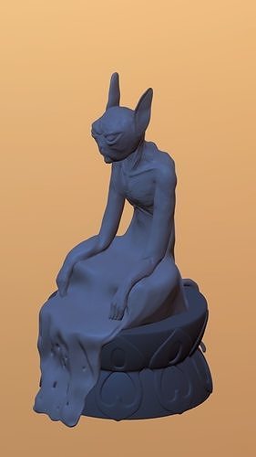 Model 3d file obj sphinx no 3D model 3D printable | CGTrader