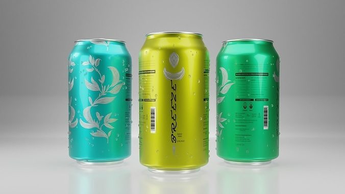 Coke can with 3 different taste 3D model | CGTrader