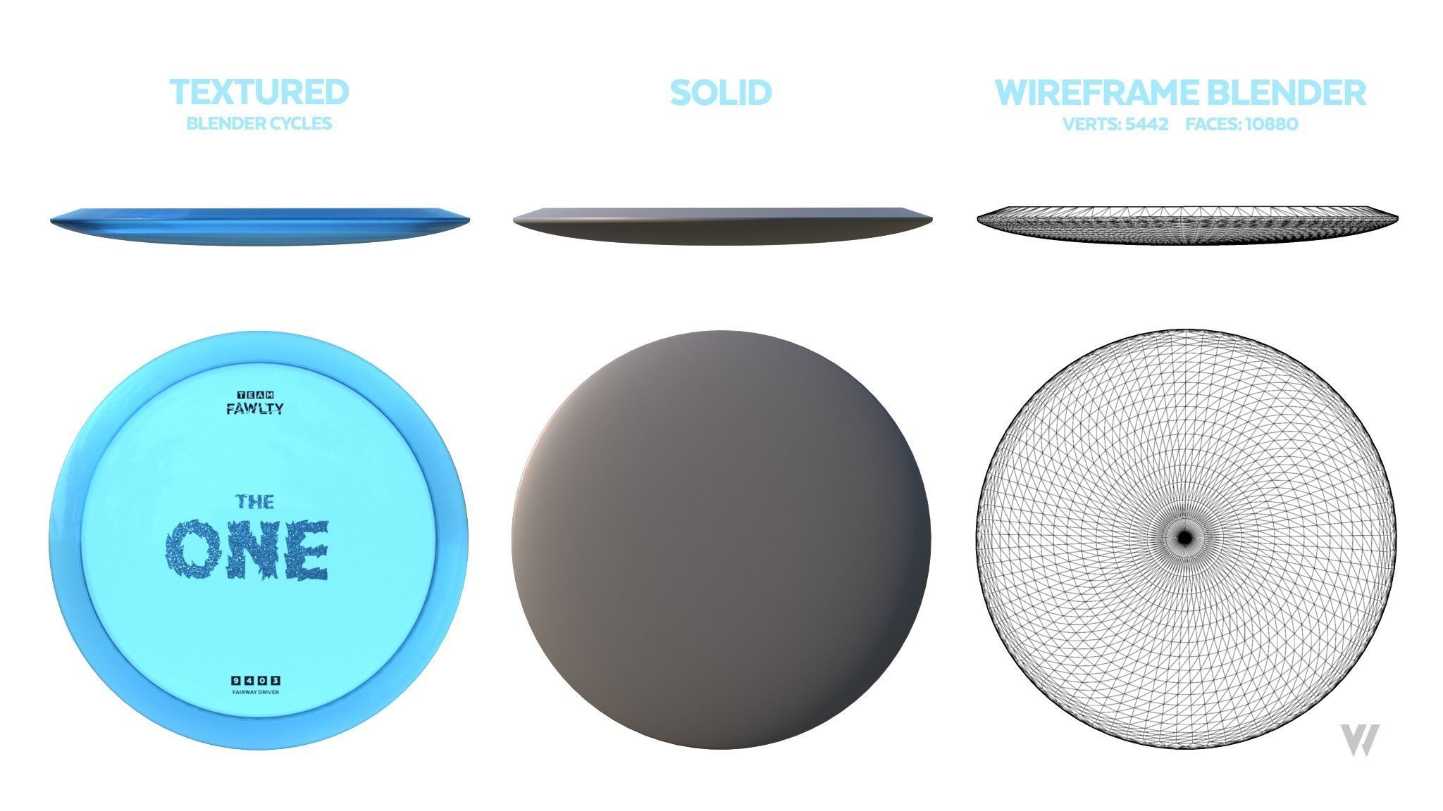 Discgolf Discs - Collection 3D model | CGTrader