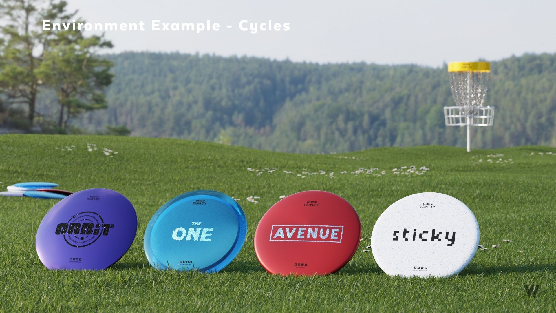 Discgolf Discs - Collection 3D model | CGTrader