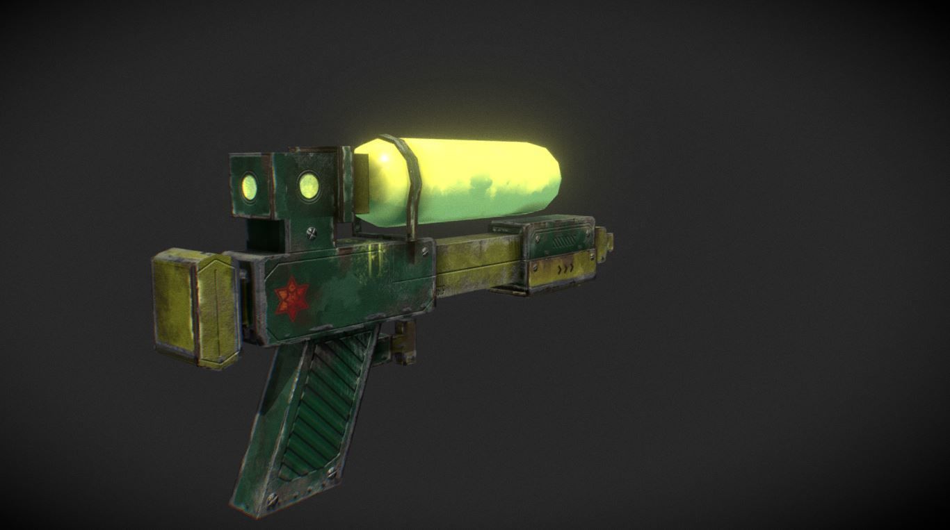 3D model Cartoon - SciFi - Acid Gun VR / AR / low-poly | CGTrader