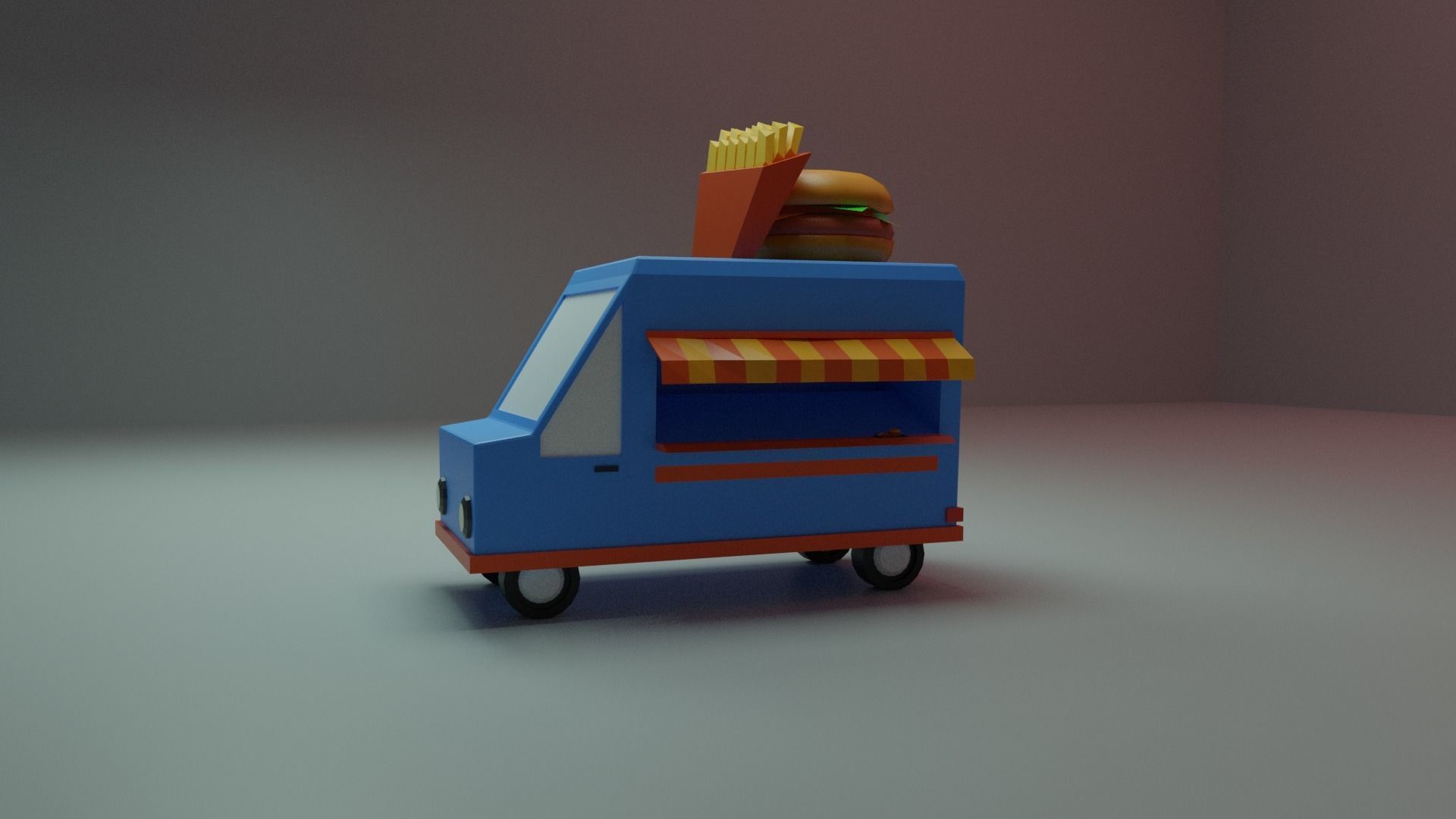 3D model Food Cars VR / AR / low-poly | CGTrader
