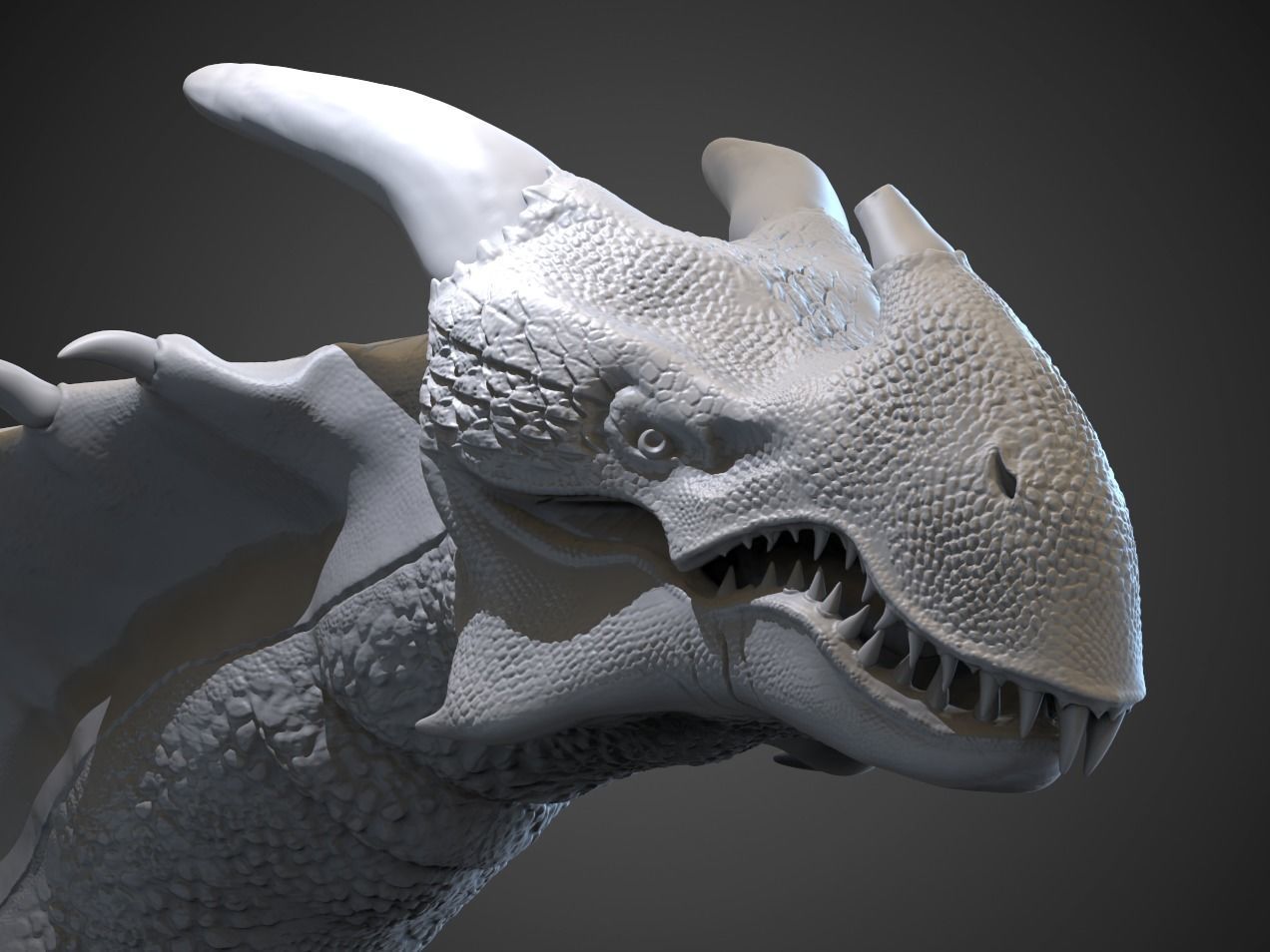 Volcano Dragon PBR 3D model | CGTrader