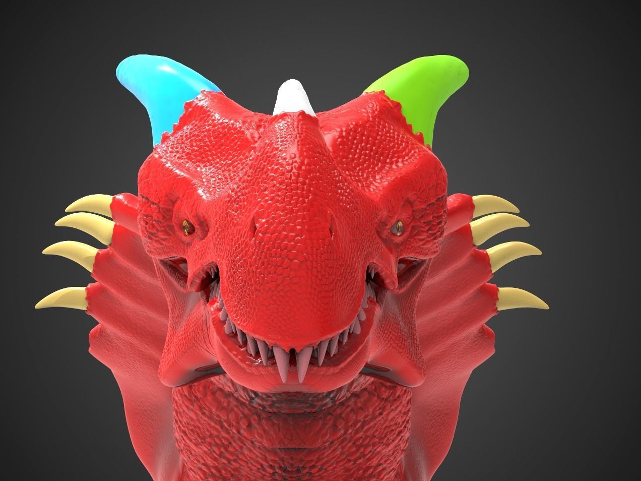 Volcano Dragon PBR 3D model | CGTrader