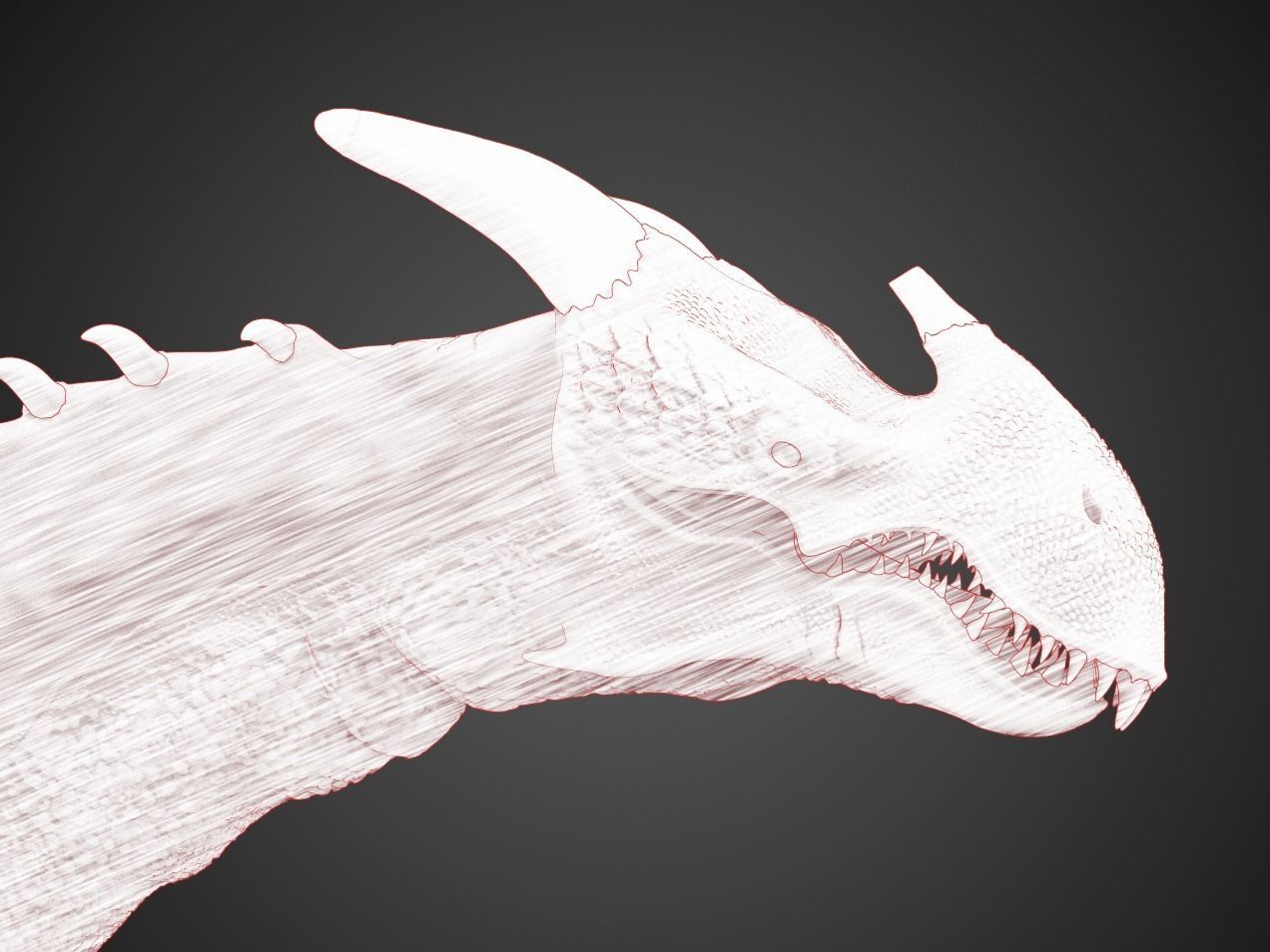 Volcano Dragon PBR 3D model | CGTrader