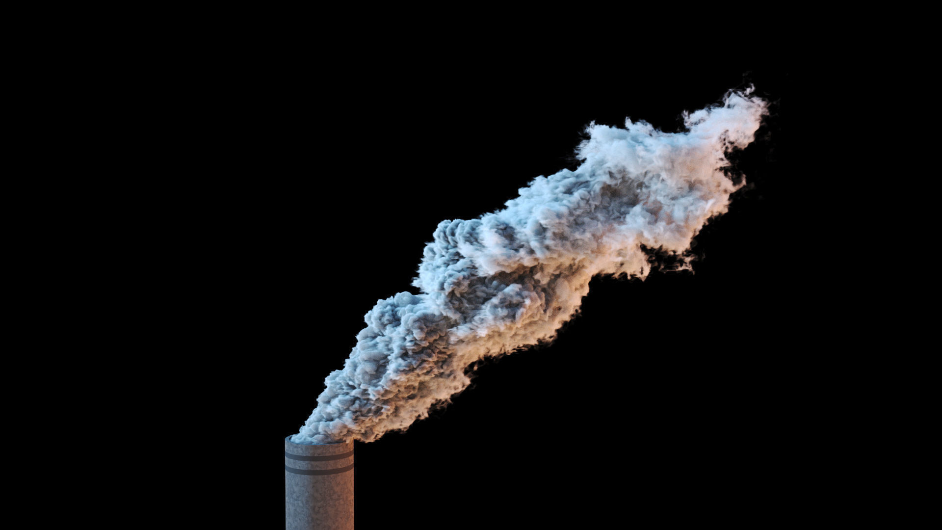 Chimney Smoke VDB 20s sequence 3D model animated | CGTrader