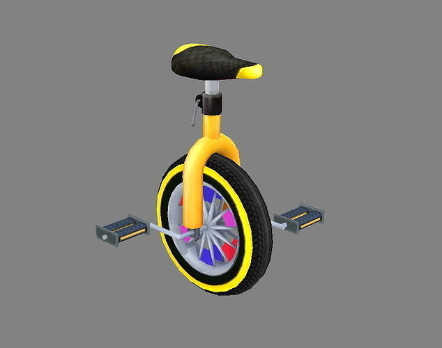 3D model Cartoon unicycle VR / AR / low-poly | CGTrader