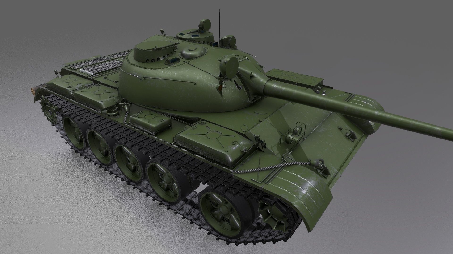 3D model T-55 with Shells VR / AR / low-poly | CGTrader