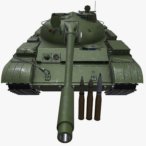3D model T-55 with Shells VR / AR / low-poly | CGTrader