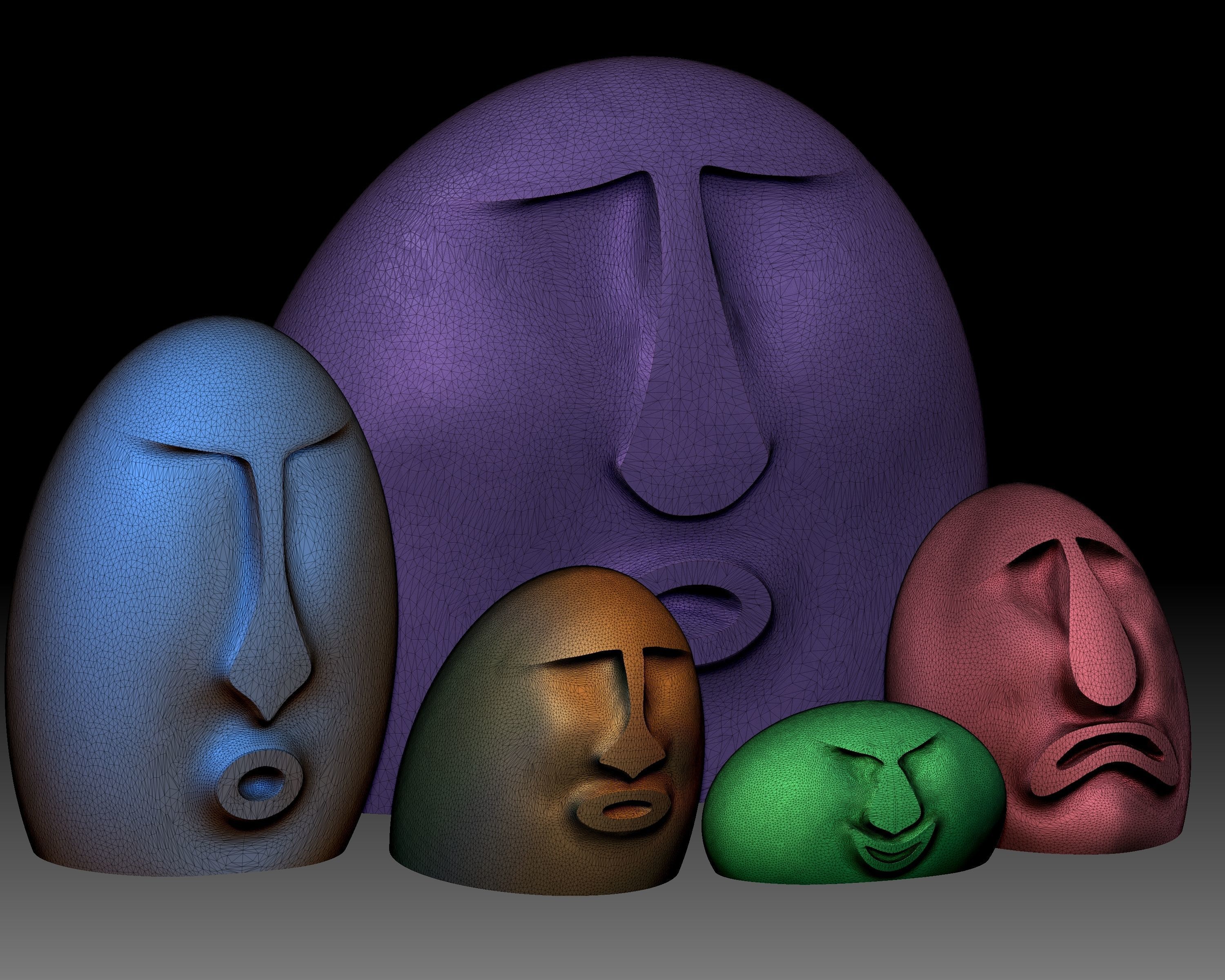 Oof Stones 3D printable 3D model 3D printable | CGTrader