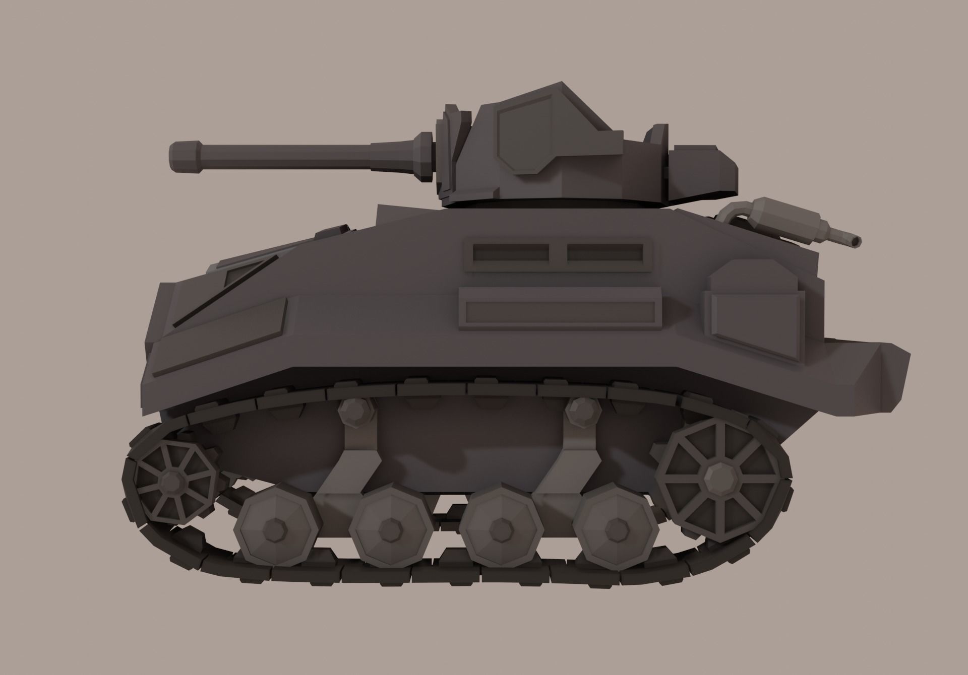 3D model Low-poly sci-fi heavy tank VR / AR / low-poly | CGTrader