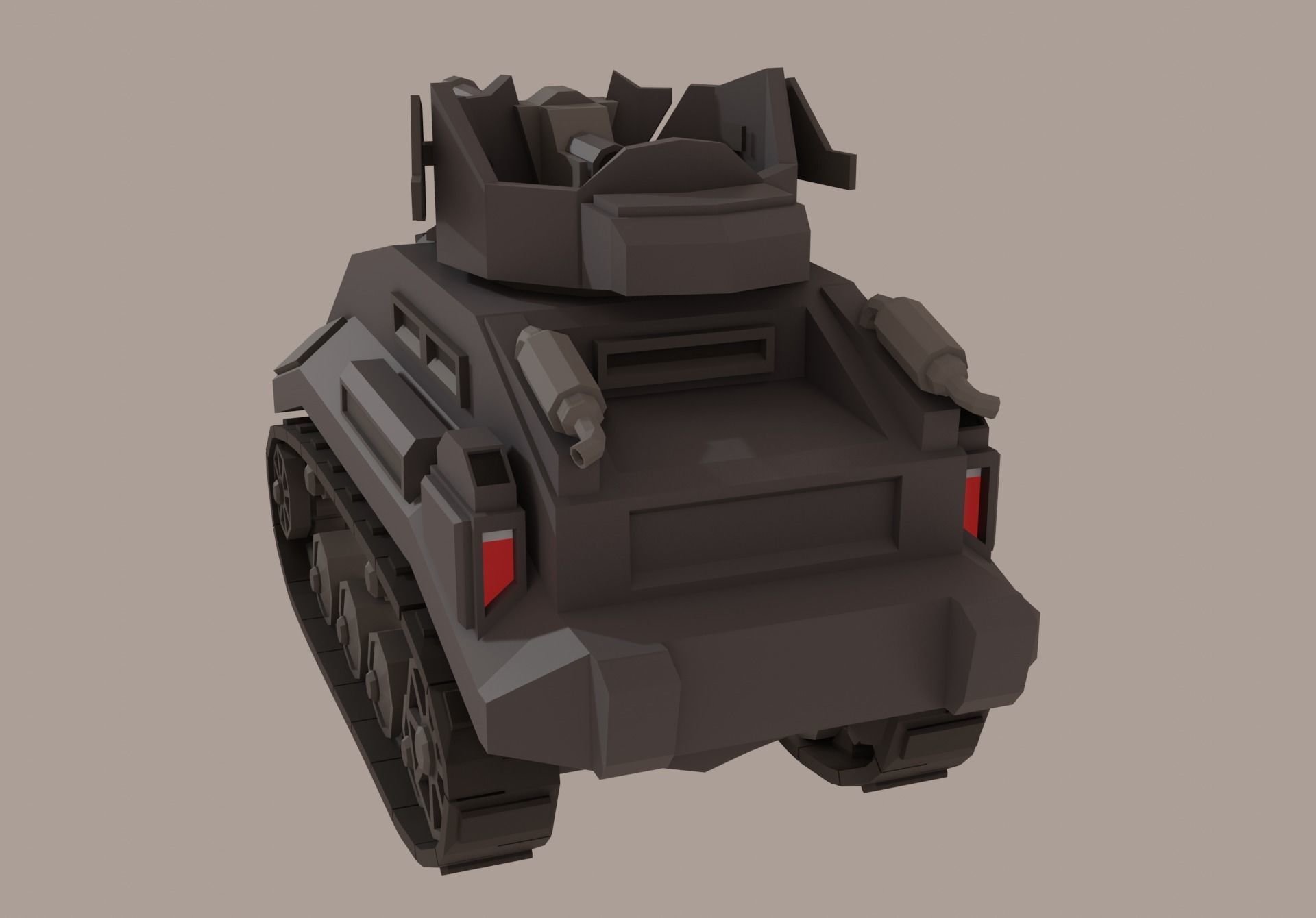3D model Low-poly sci-fi heavy tank VR / AR / low-poly | CGTrader