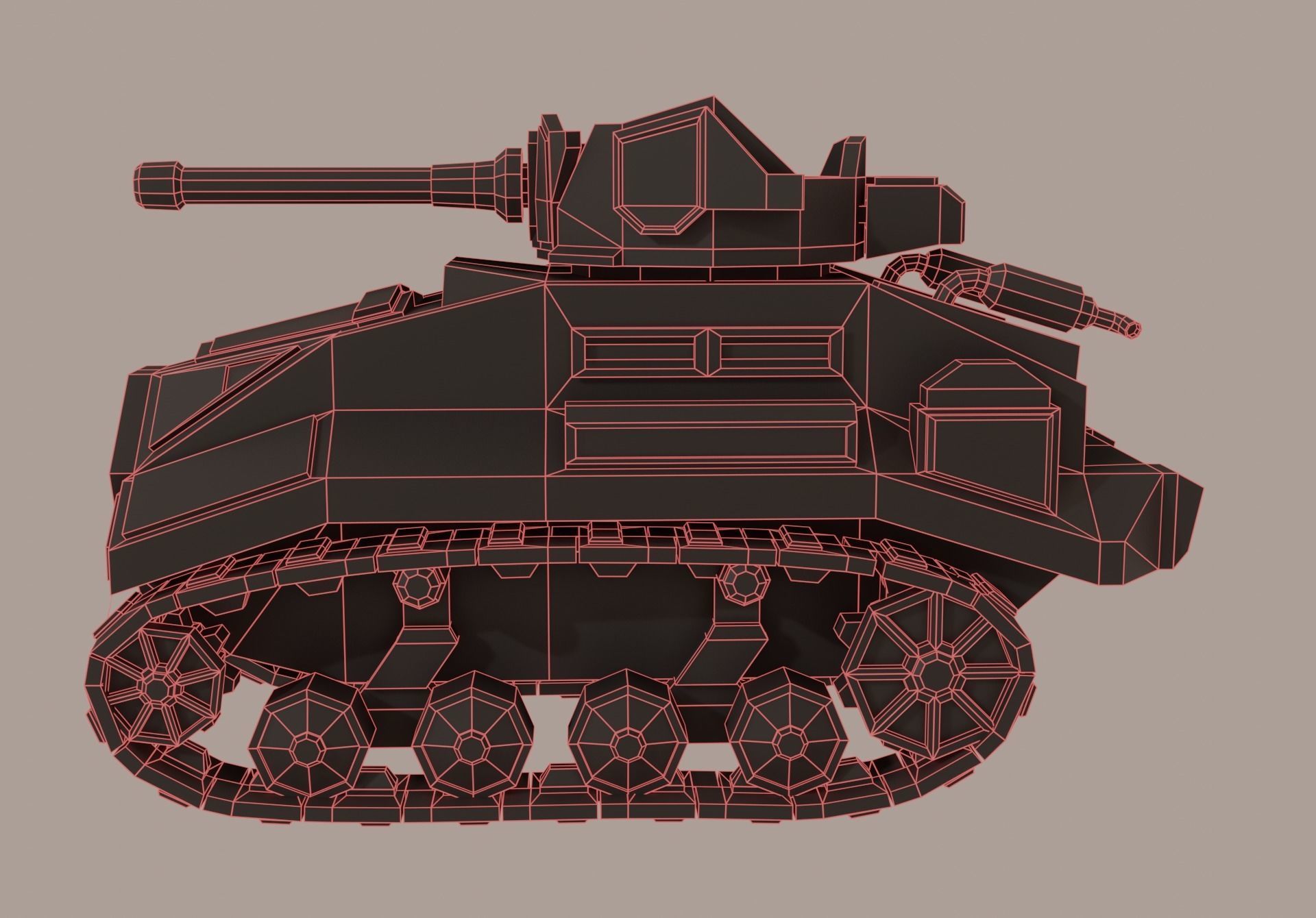 3D model Low-poly sci-fi heavy tank VR / AR / low-poly | CGTrader