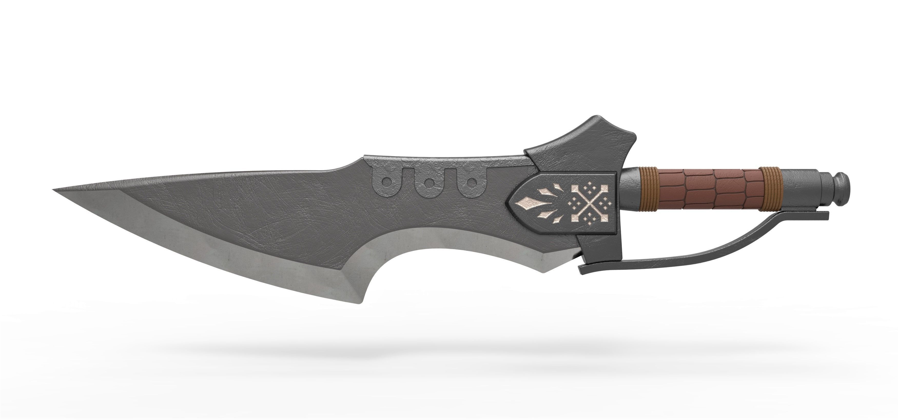 Flame blade from the movie Monster Hunter 2021 3D model 3D printable ...