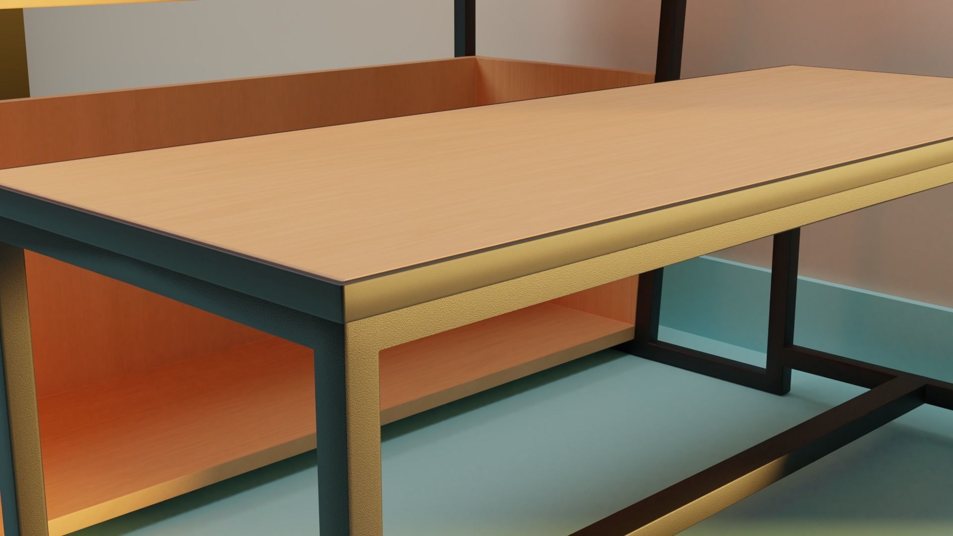School Bench 3d Model 3D model | CGTrader