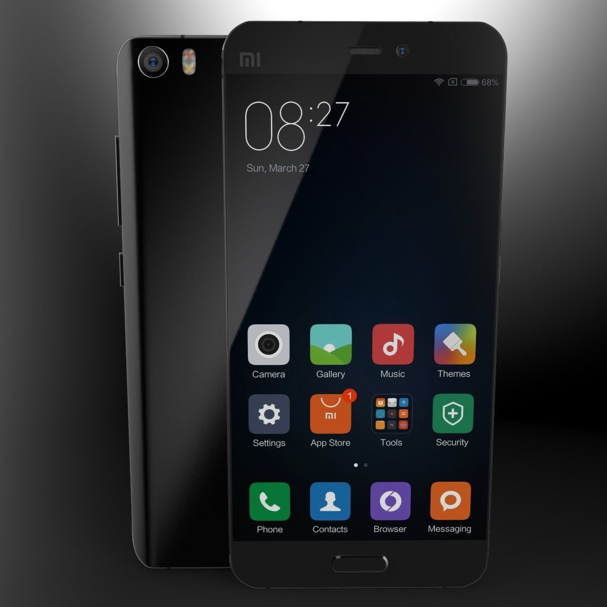 3D model mobile phone Xiaomi mi5 VR / AR / low-poly | CGTrader