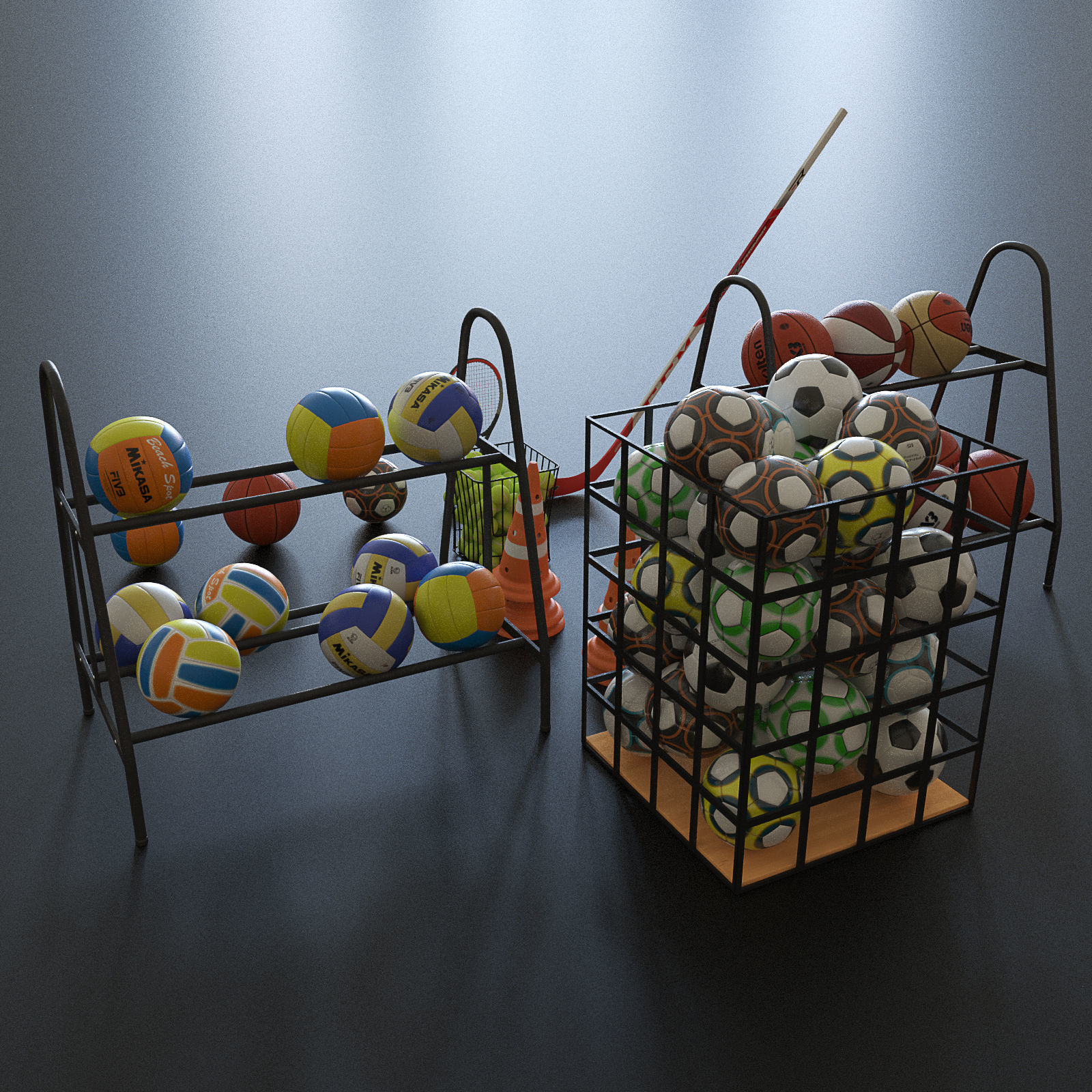 Sports equipment Hq 3D model | CGTrader