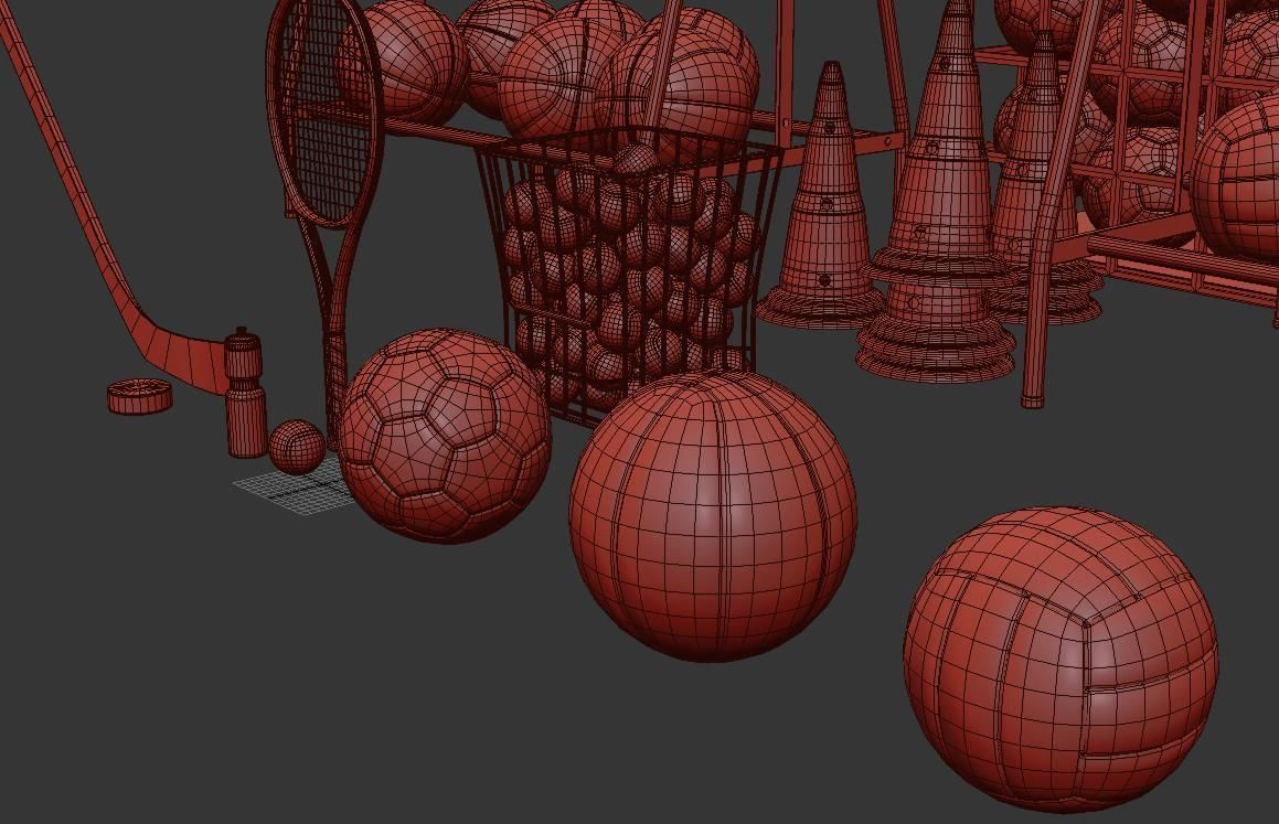 Sports equipment Hq 3D model | CGTrader