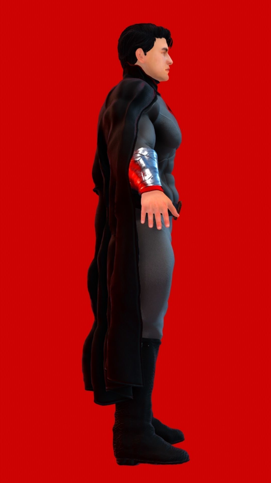 Superman Of Earth X - Overman 3D model rigged | CGTrader