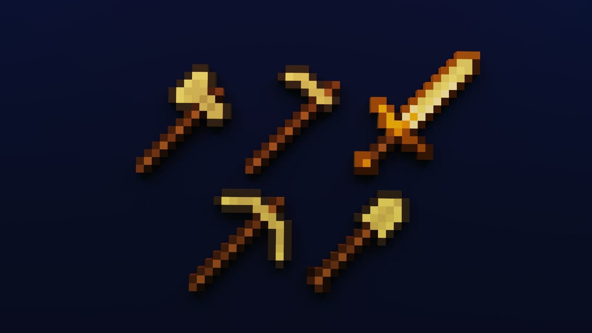 3D model Minecraft Items Pack VR / AR / low-poly | CGTrader