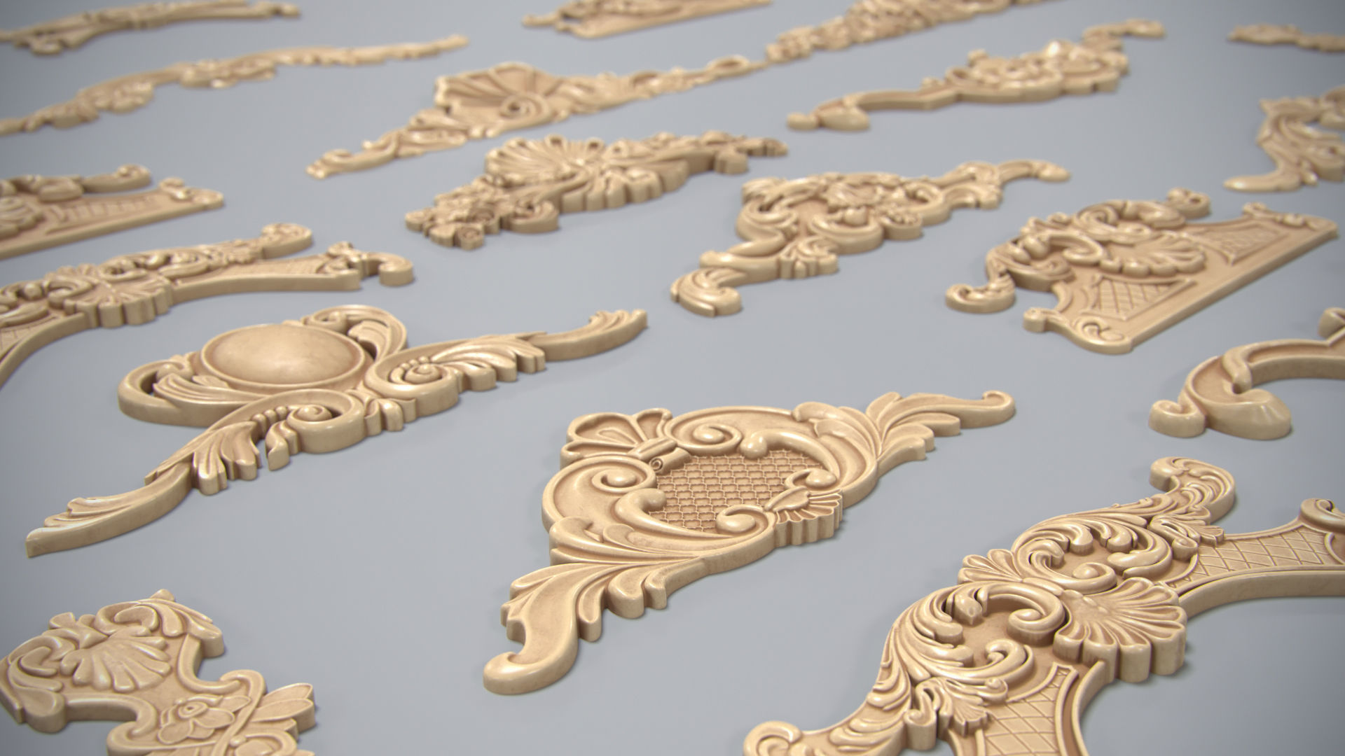 Patterns Bas-reliefs collection 3D model 3D printable | CGTrader