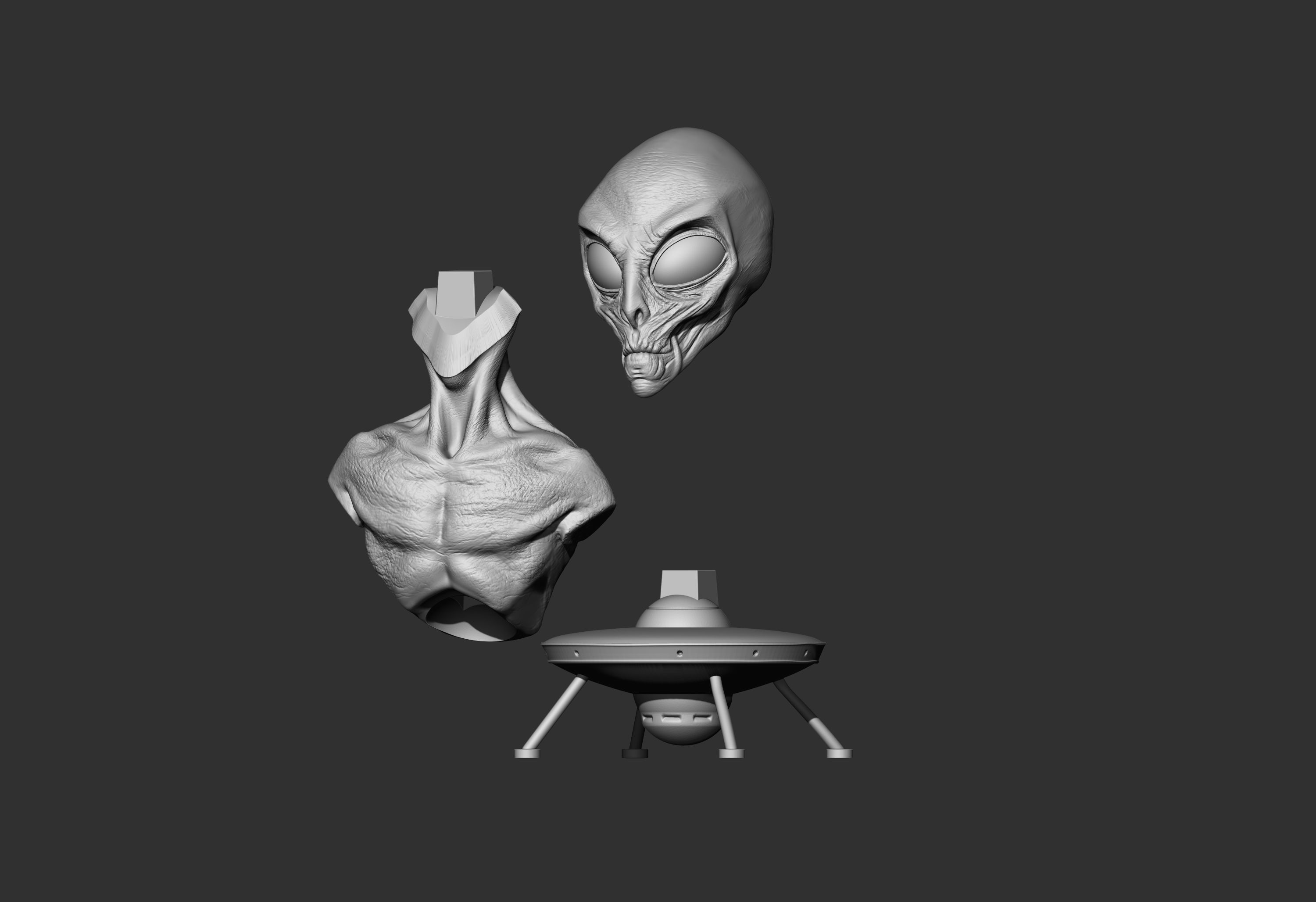 Et UFO - stl 3D model 3D printable | CGTrader