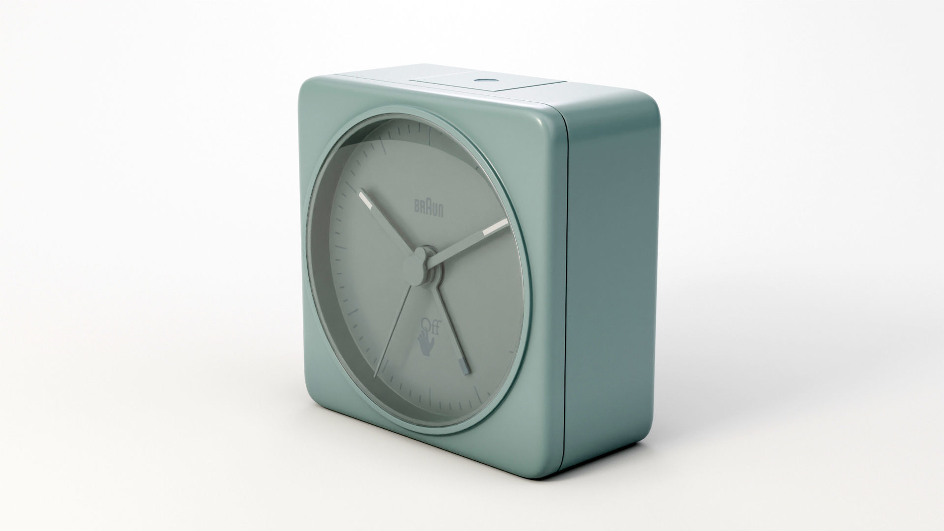 Off-White Braun BC02 Clock 3D model | CGTrader