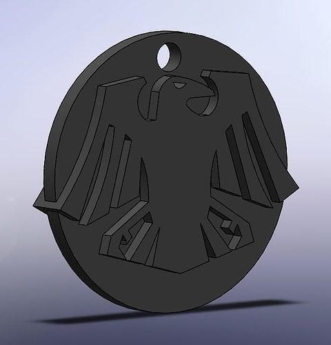 Raven Badge free 3D model 3D printable | CGTrader