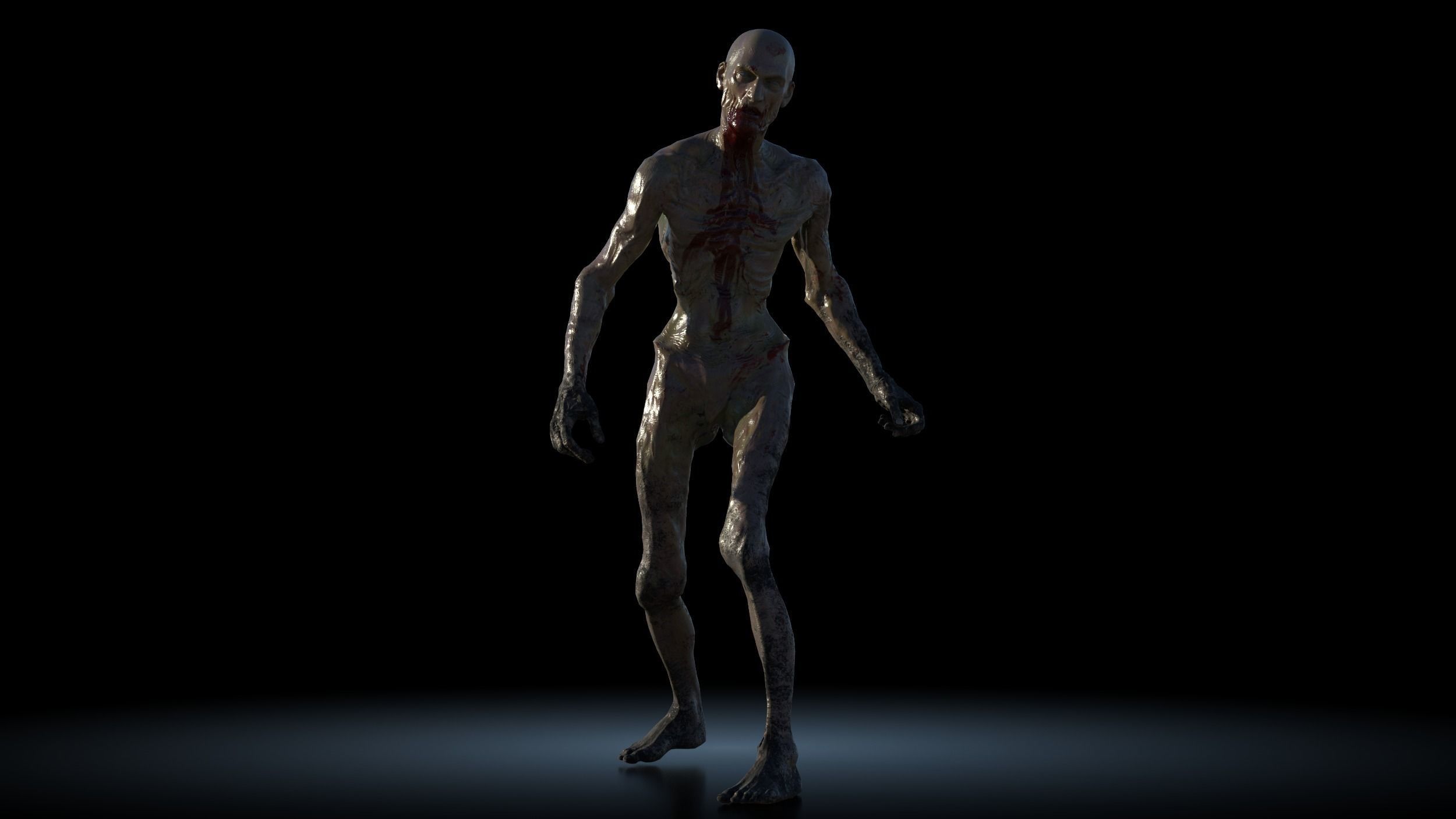 3D model Zombie 01 Rigged Animated Lowpoly VR / AR / low-poly | CGTrader