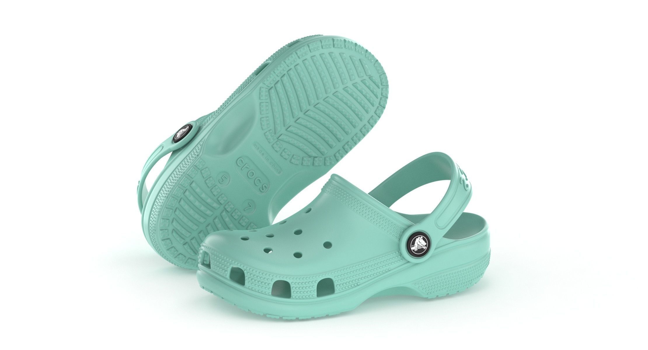 Crocs Classic Clog Pistachio 3D model | CGTrader
