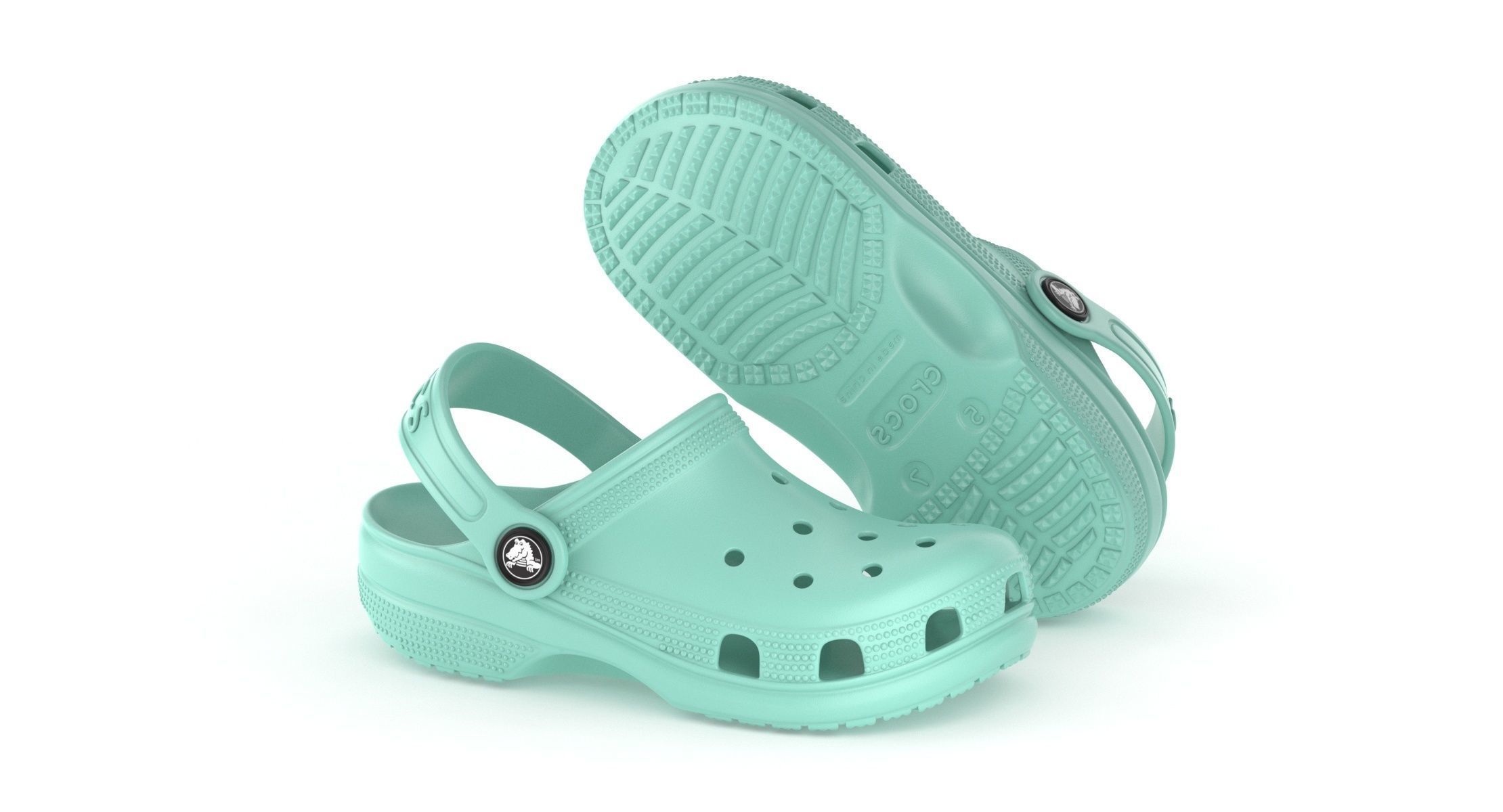 Crocs Classic Clog Pistachio 3D model | CGTrader